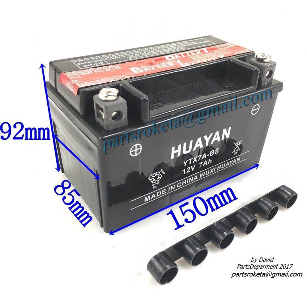 12V6.5AH BATTERY FOR DB-41-250cc