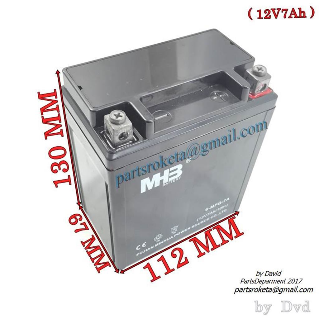 12V6.5AH BATTERY FOR DB-41-250cc